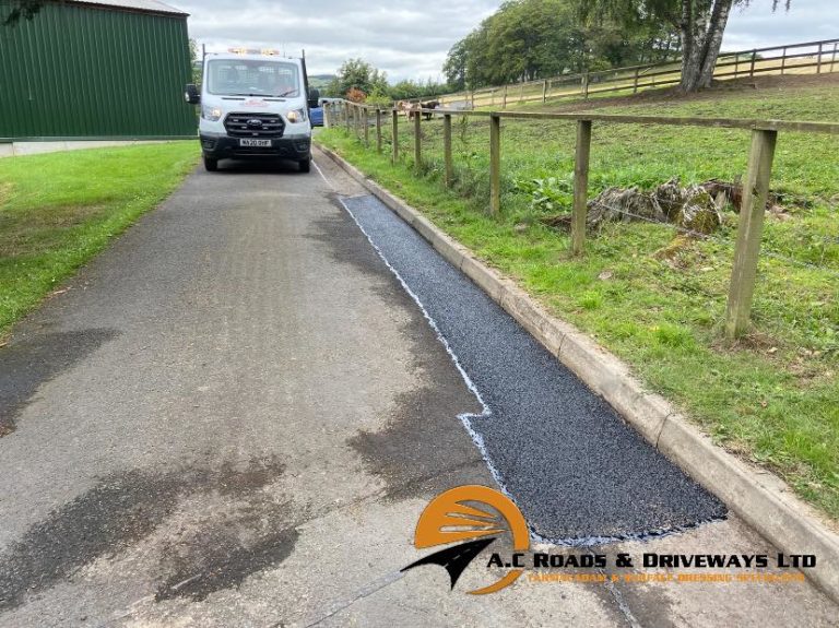 Reinstatement Tarmac Road Repair Work - Melrose, Borders