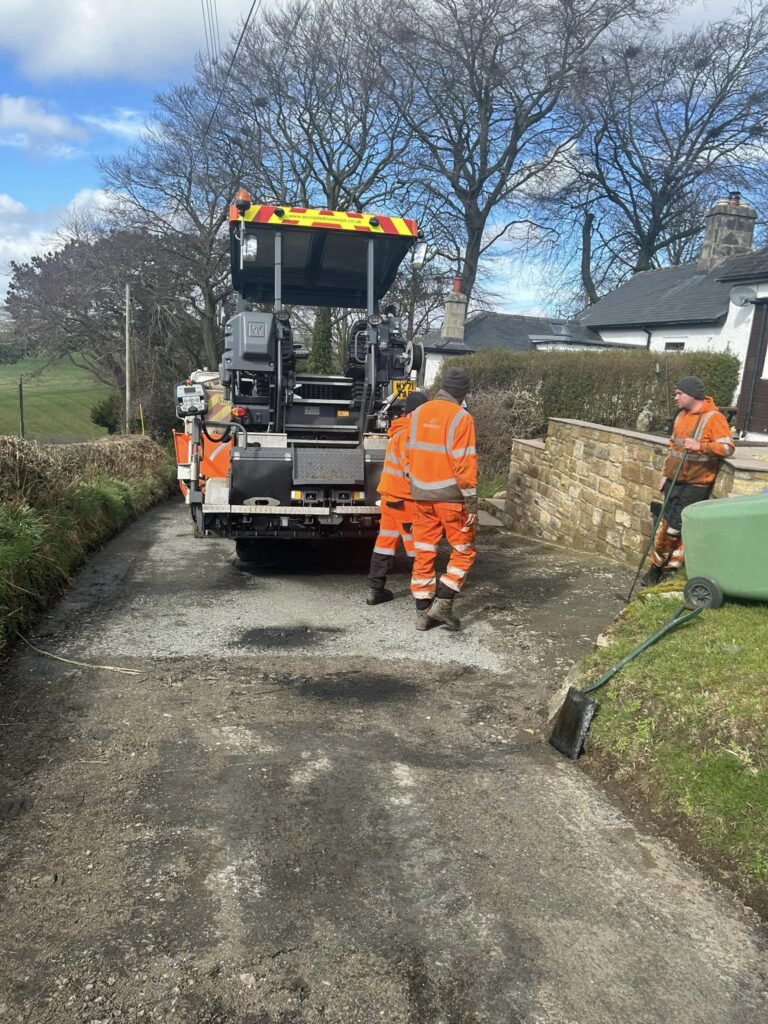 New Tarmac Access Road Morpeth, Northumberland