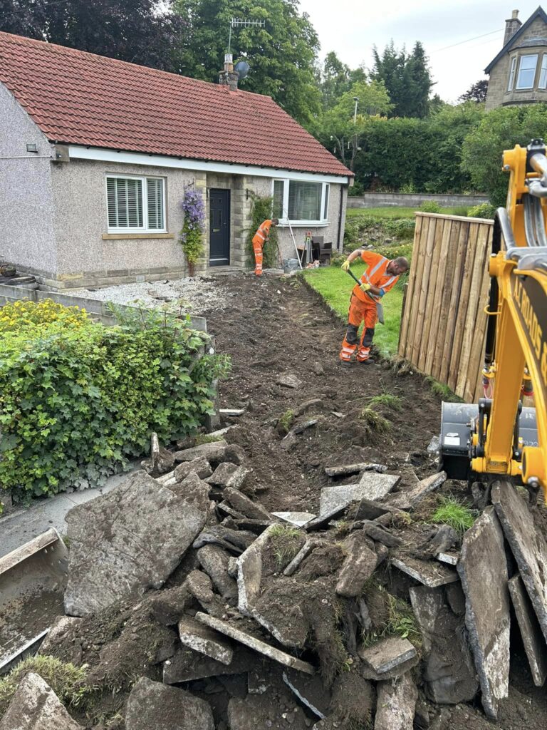 Convert Garden to Driveway in Hawick